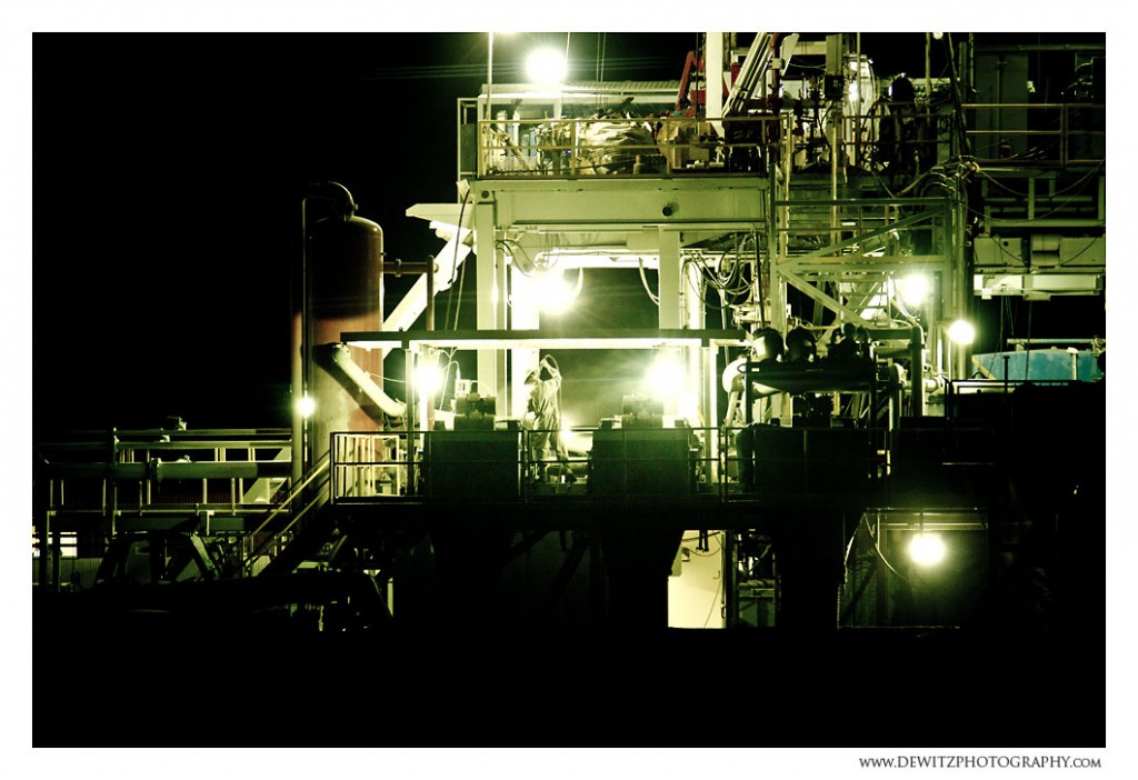Oil Employee Working in the Night on the Bakken Oil Fields | Dewitz ...